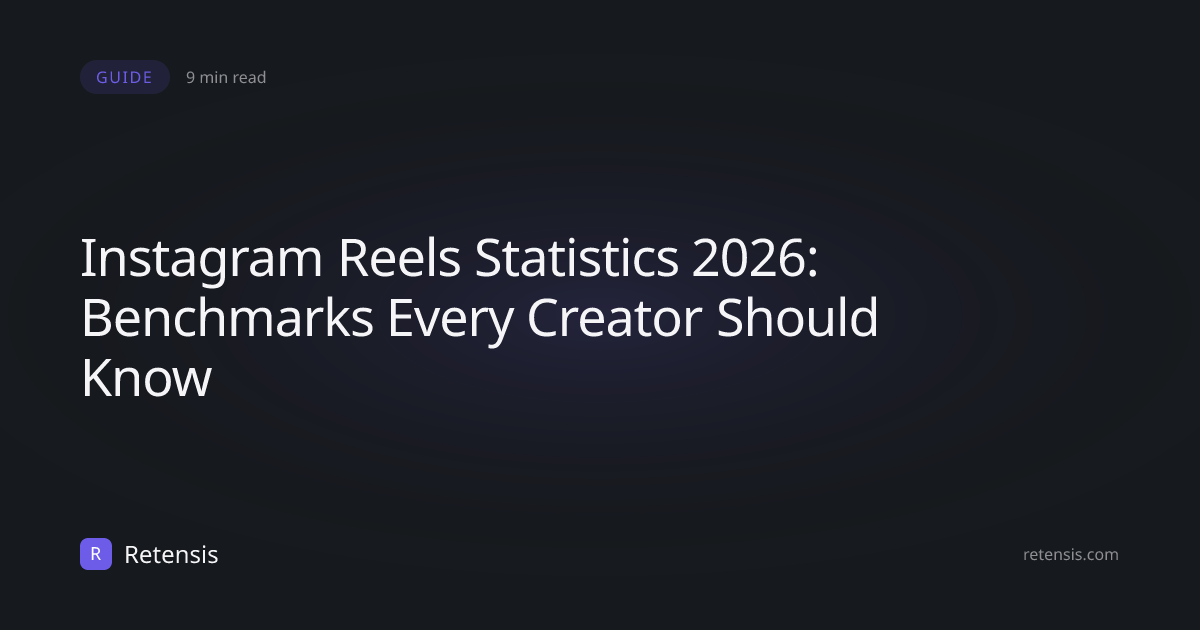 Instagram Reels Statistics 2026: 50+ Benchmarks | Retensis