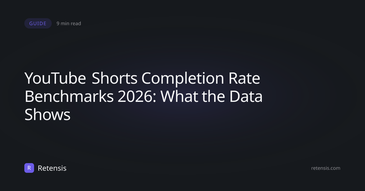 Shorts Completion Rate Benchmarks 2026 | Retensis